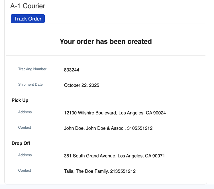 Real-Time Courier Tracking Los Angeles | A-1 Courier Same-Day Delivery